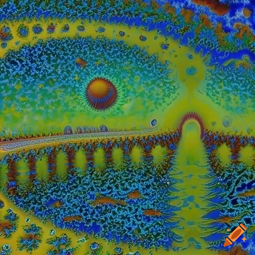 Painting of a seance scene on Craiyon