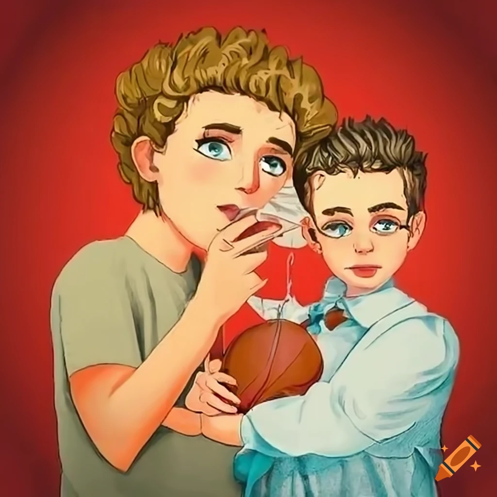 Meninos conversando on Craiyon