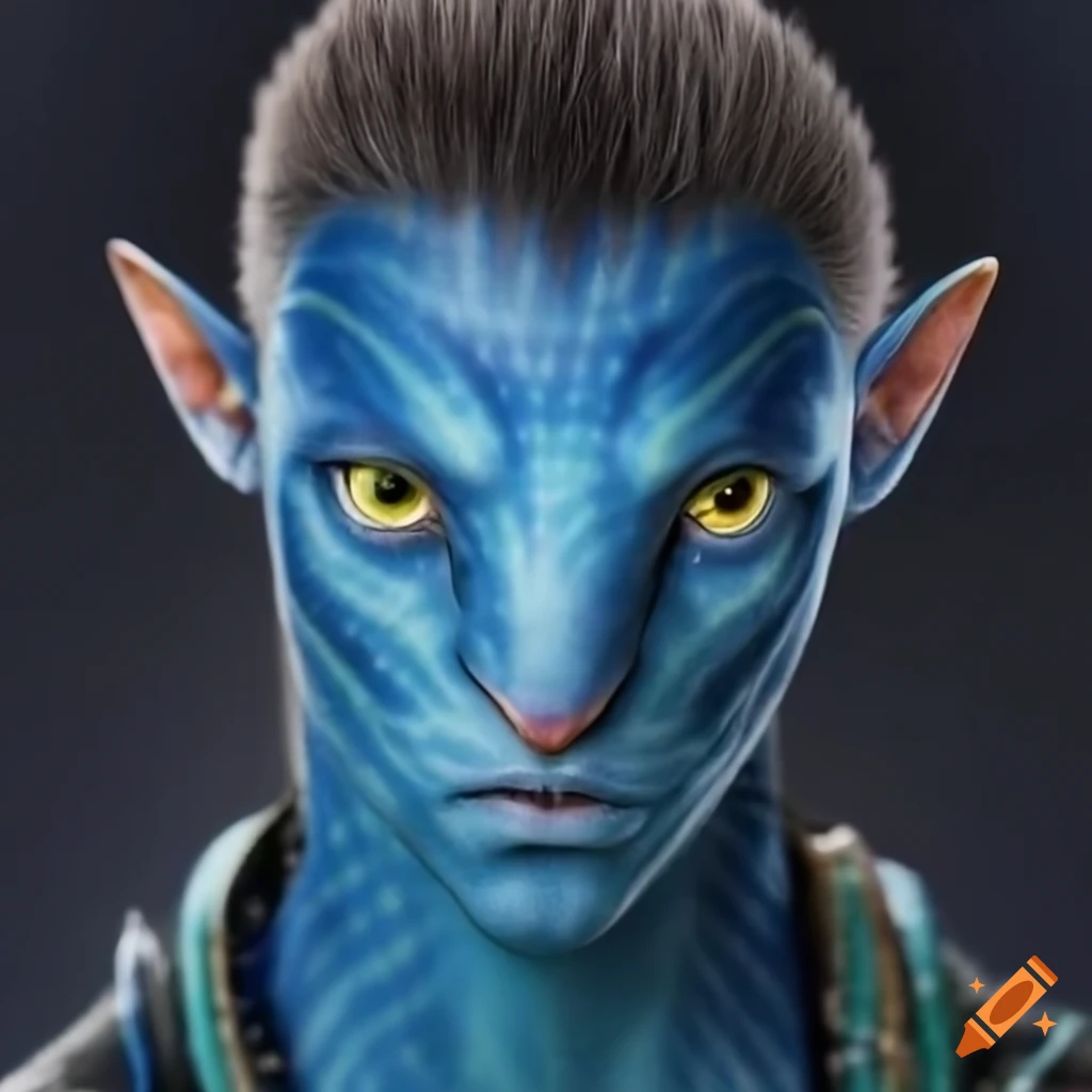 Photorealistic portrait of a teenage na'vi character from avatar on Craiyon