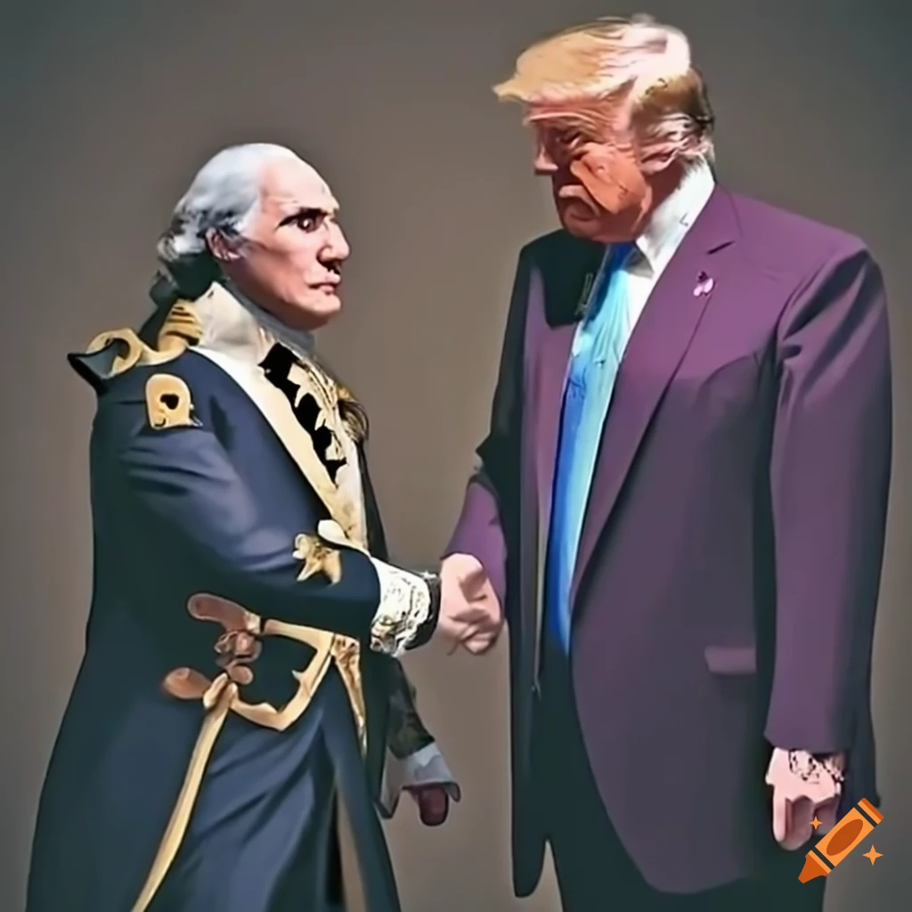 Depiction of abraham lincoln and donald trump on Craiyon