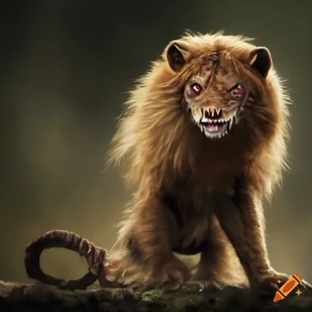 Image depicting a battle between ferocious creatures on Craiyon