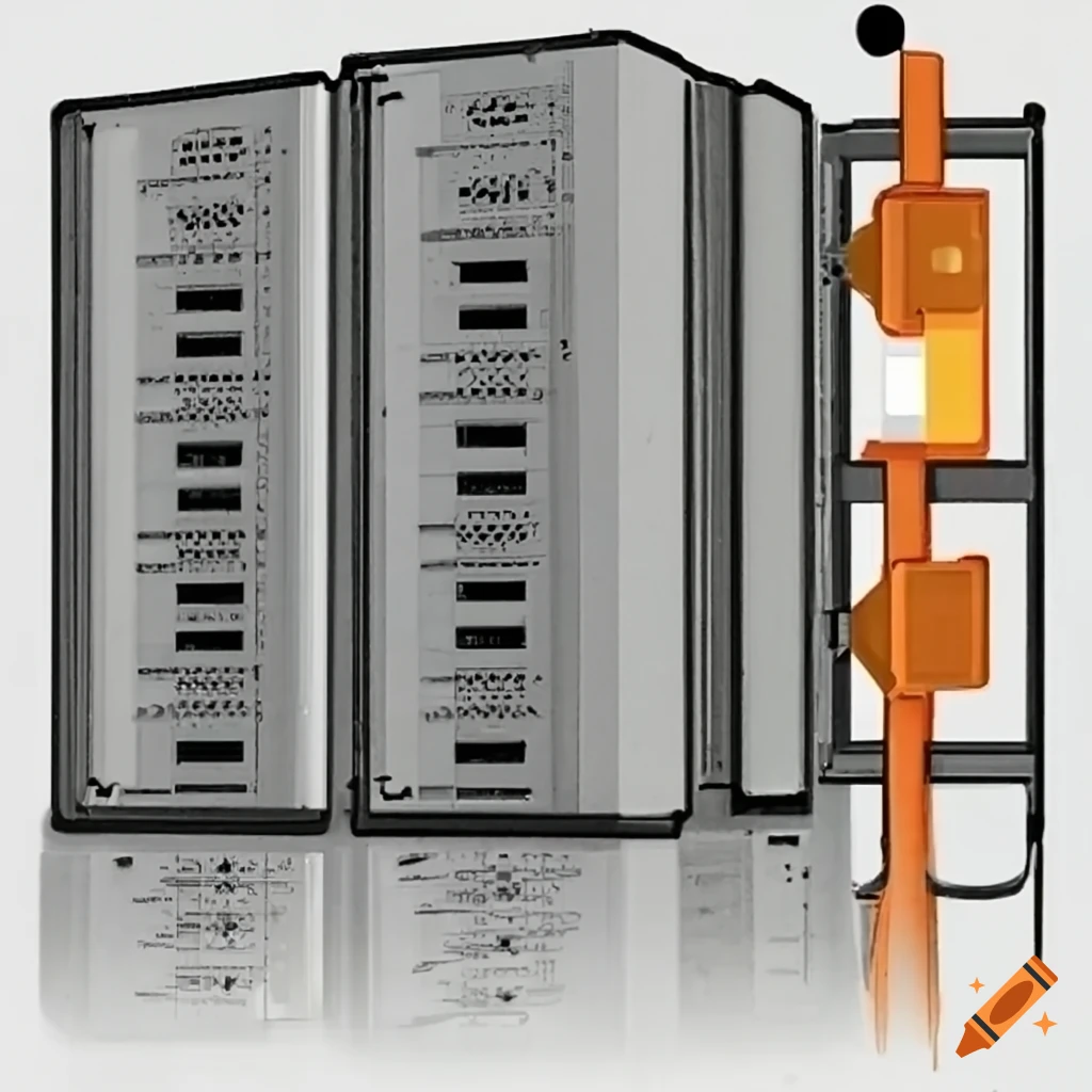 Illustration of basic server functions on Craiyon