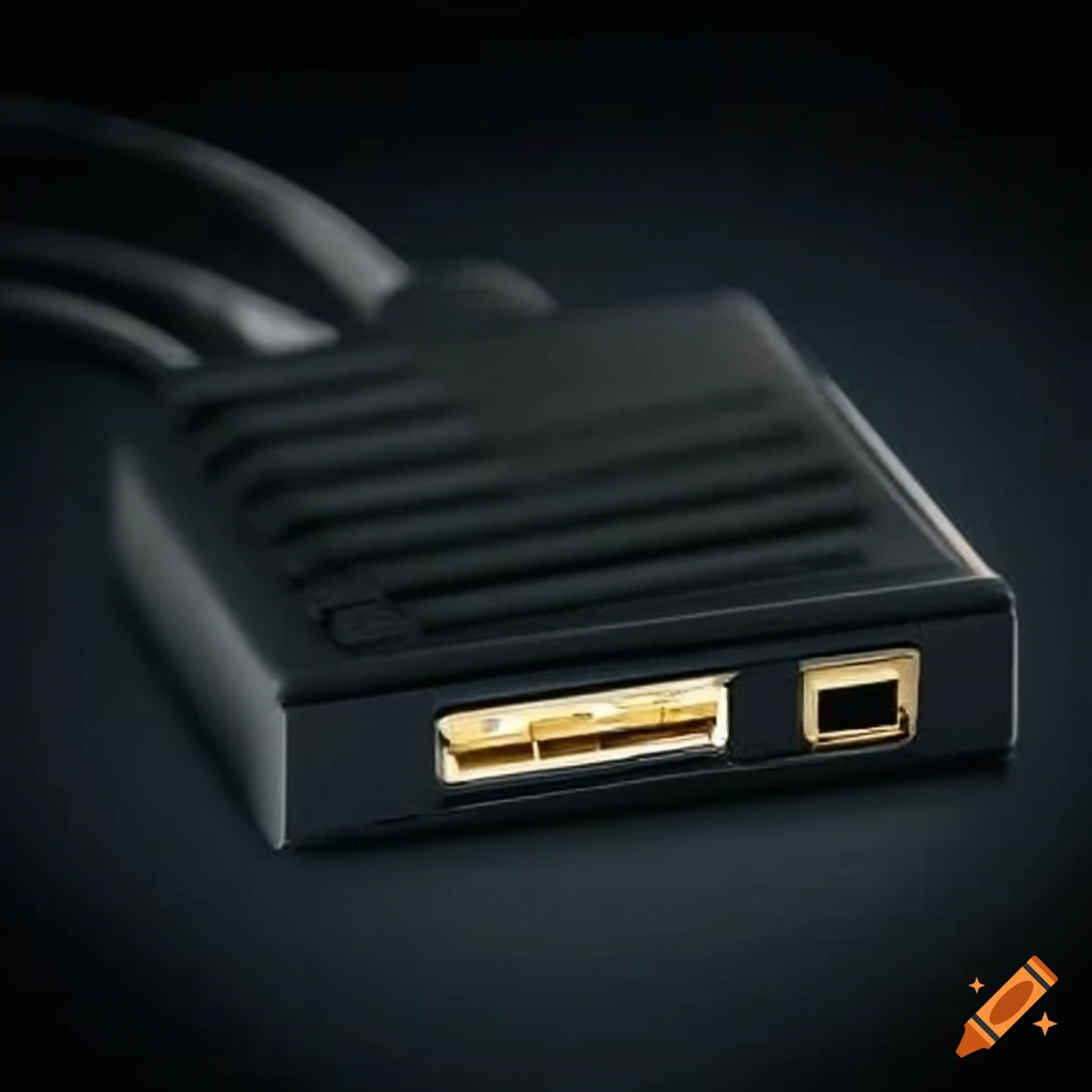 Illustration of computer ports on Craiyon