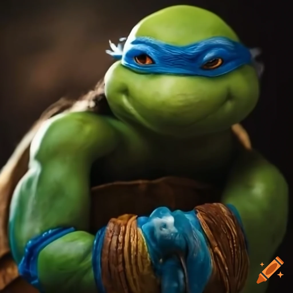 Hyper realistic teenage mutant ninja turtle artwork on Craiyon