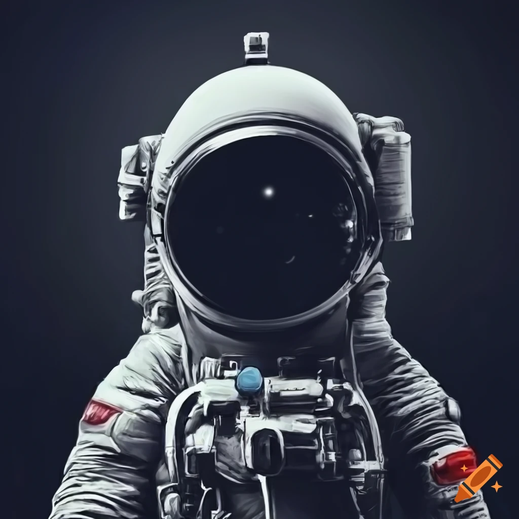 Astronaut sitting in space suit on Craiyon