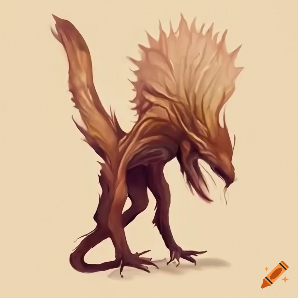 Artistic portrayal of an elegant quadruped creature