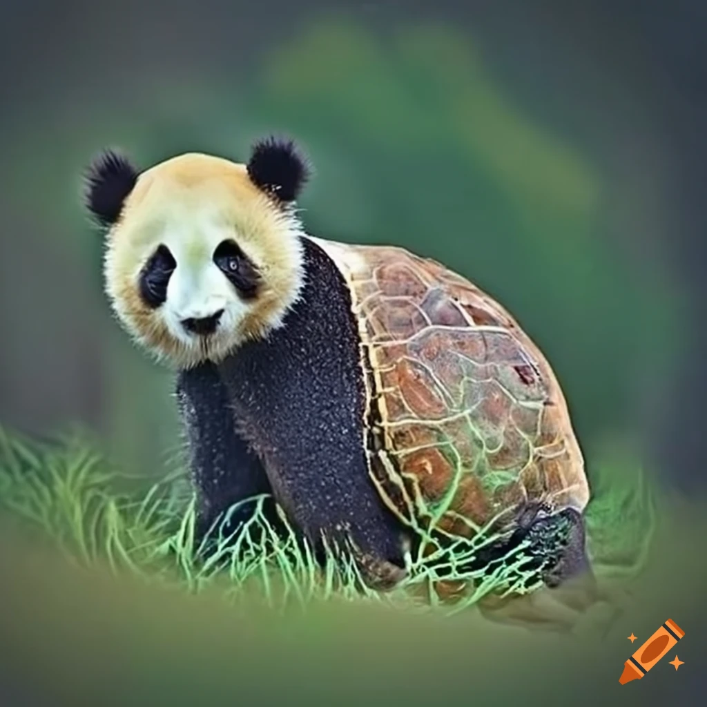 Image of a turtle-panda hybrid
