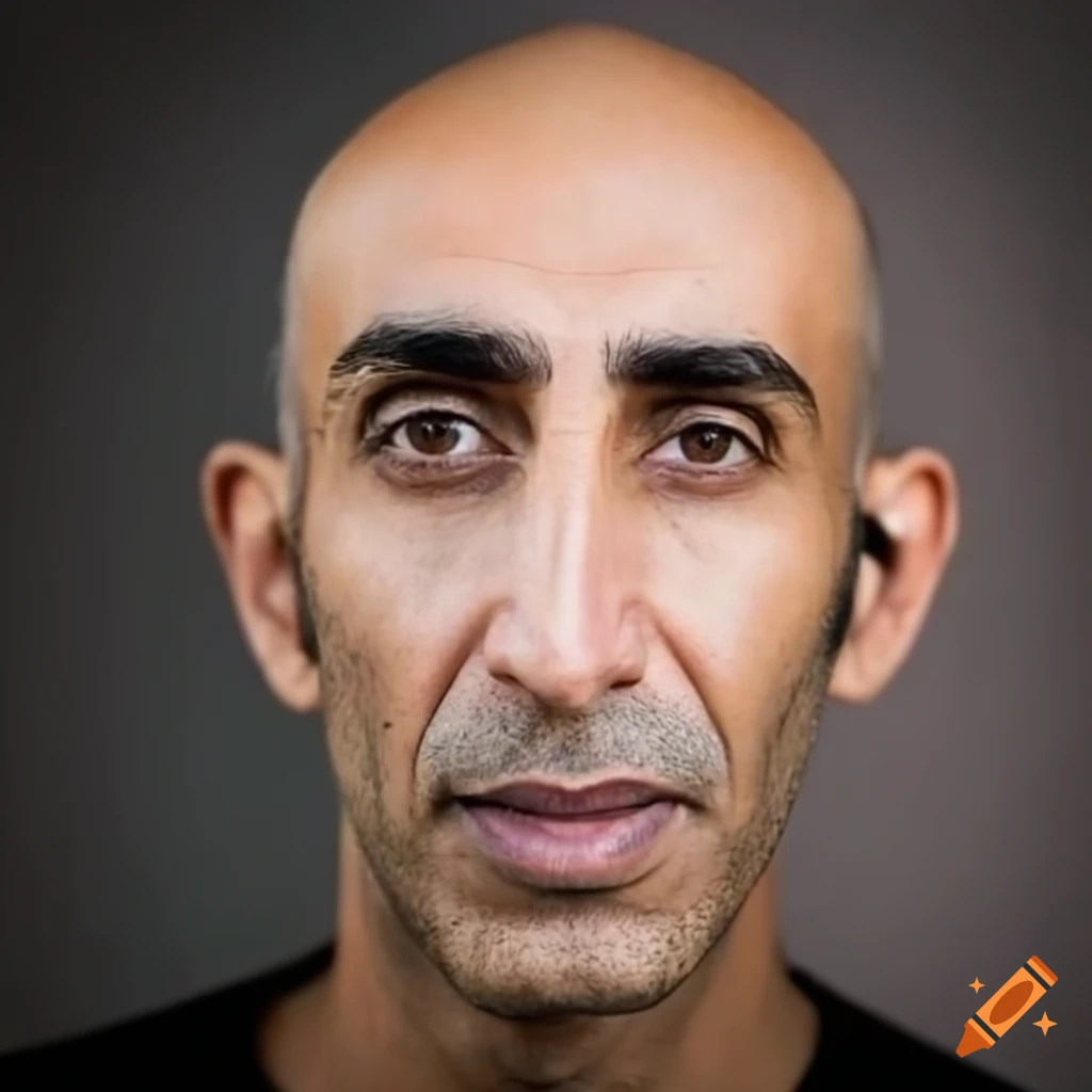 Portrait of a confident kurdish man with great cheekbones