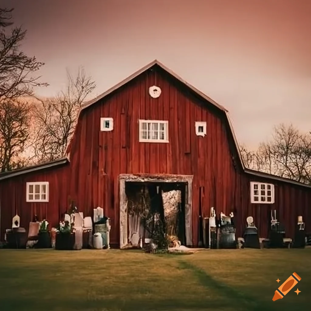 Barn yard venue space on Craiyon