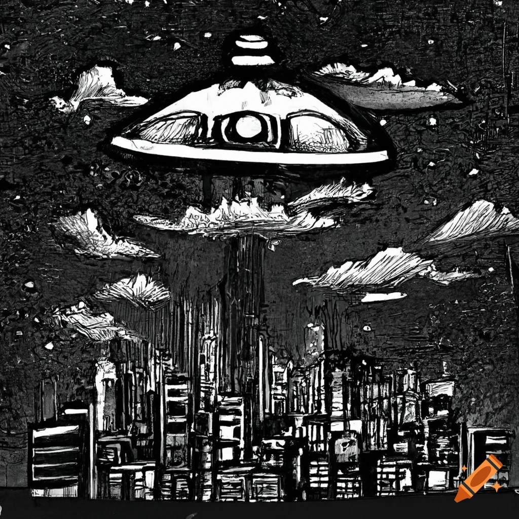 Black and white colouring book pages of science fiction planets and ...