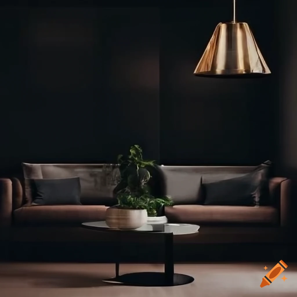 Table near wall in a living room on Craiyon