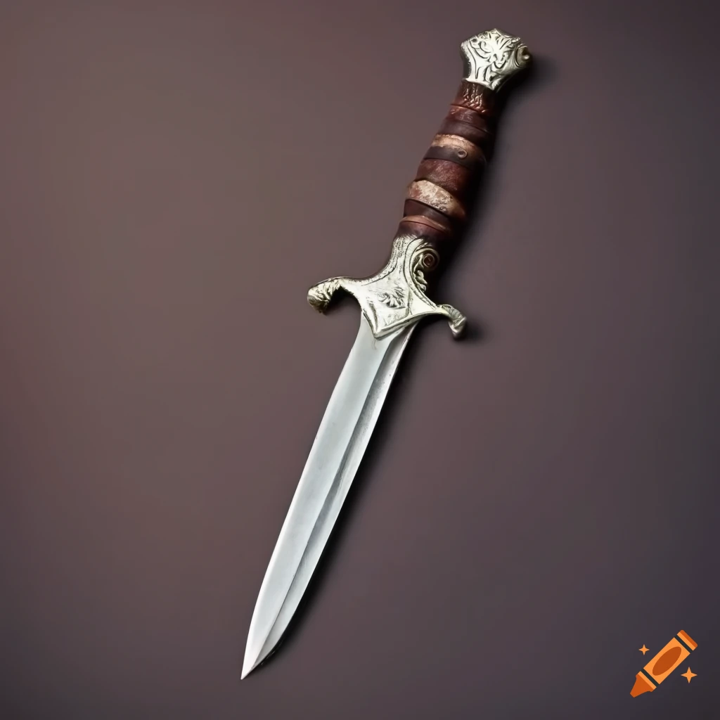 Silver dagger on Craiyon