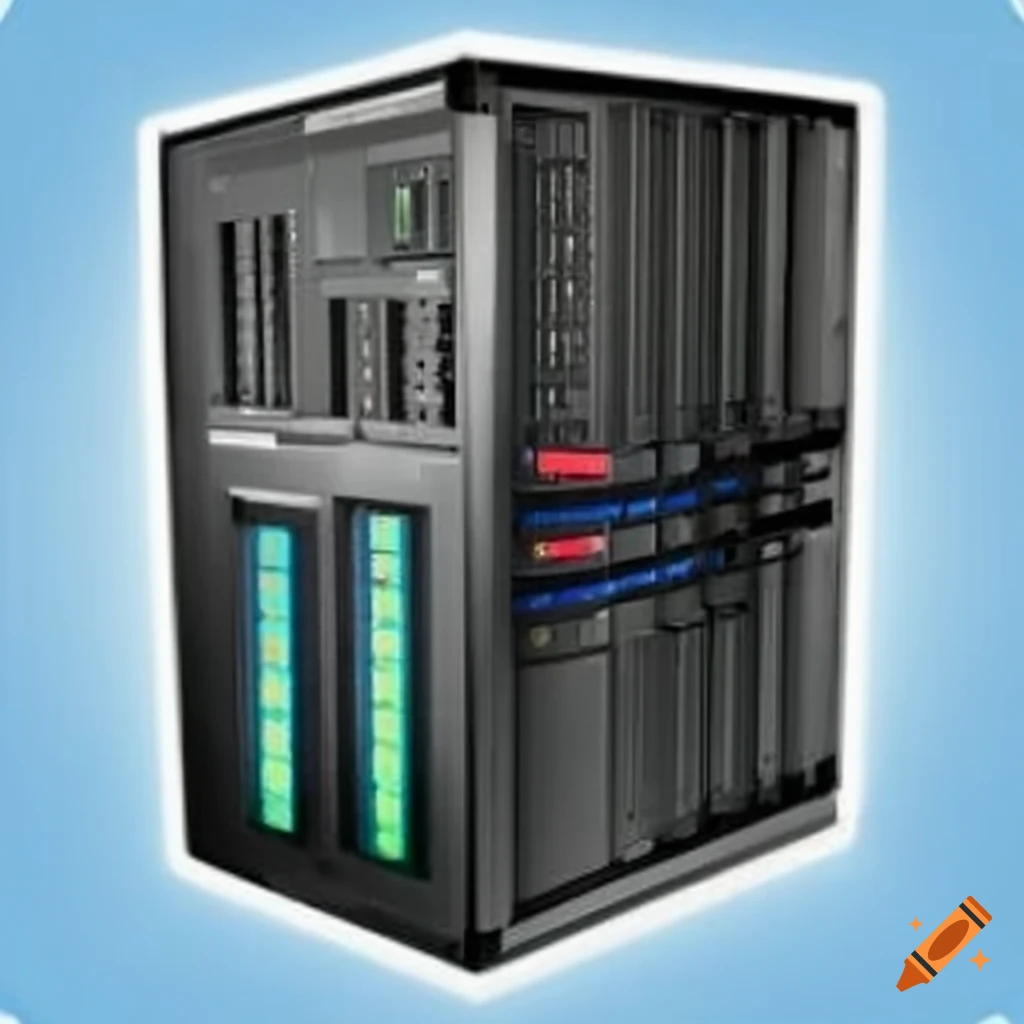 Unique server world on Craiyon