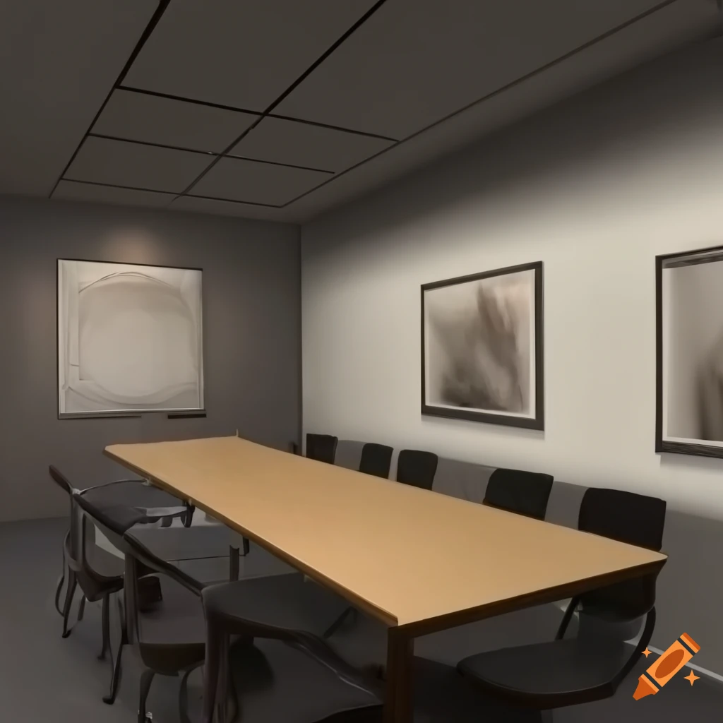 Meeting room with a painting
