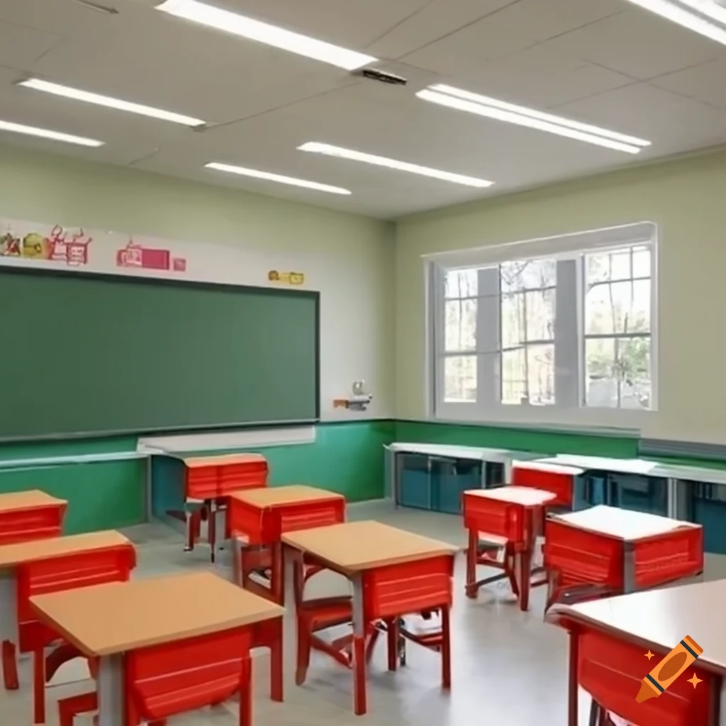 Custom school environment on Craiyon