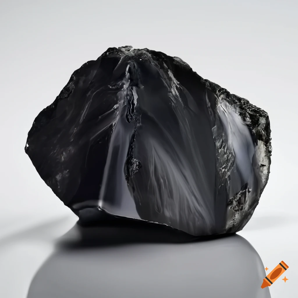 Close-up of high-quality black onyx