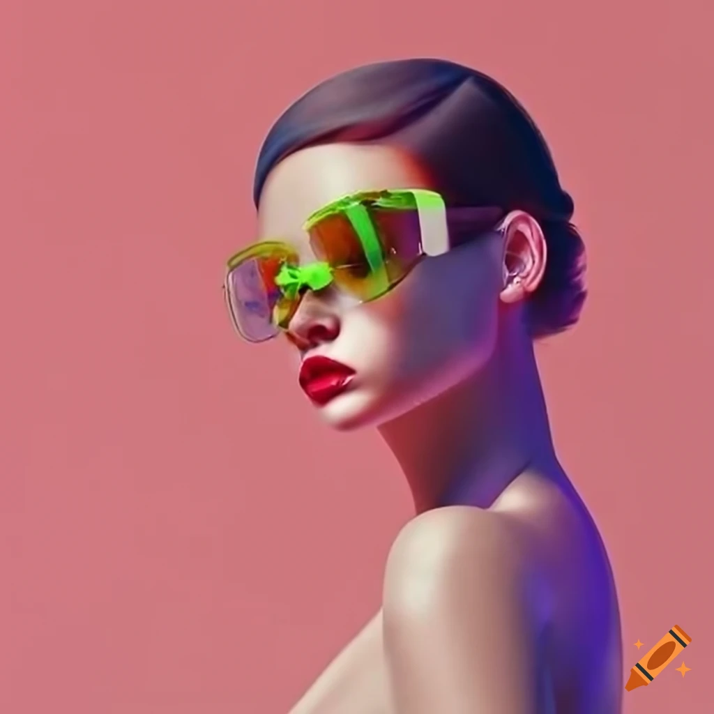 High fashion vogue model in a stylish aesthetic on Craiyon