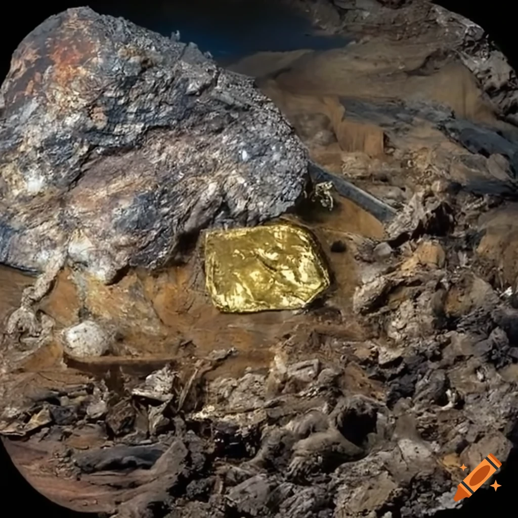 Nevada gold rush mining on Craiyon