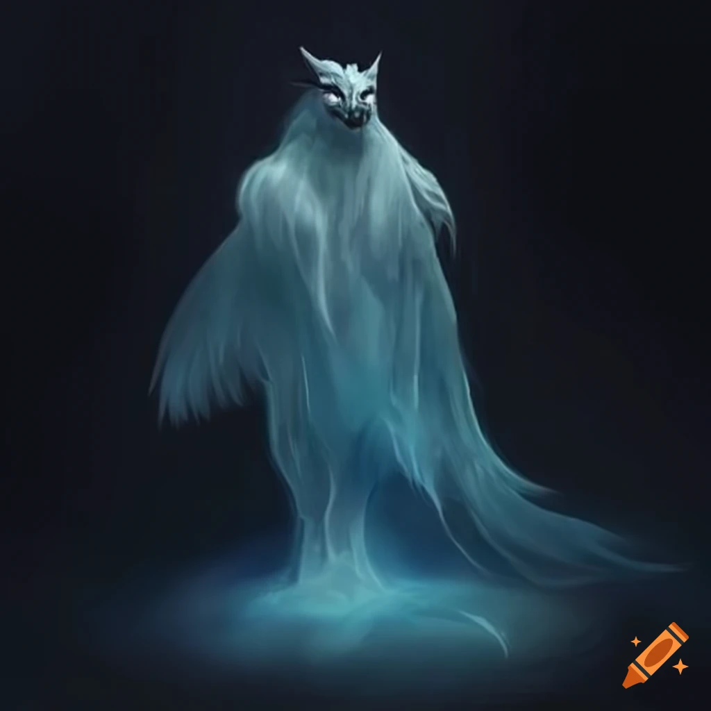 Realistic illustration of a familiar spirit on Craiyon