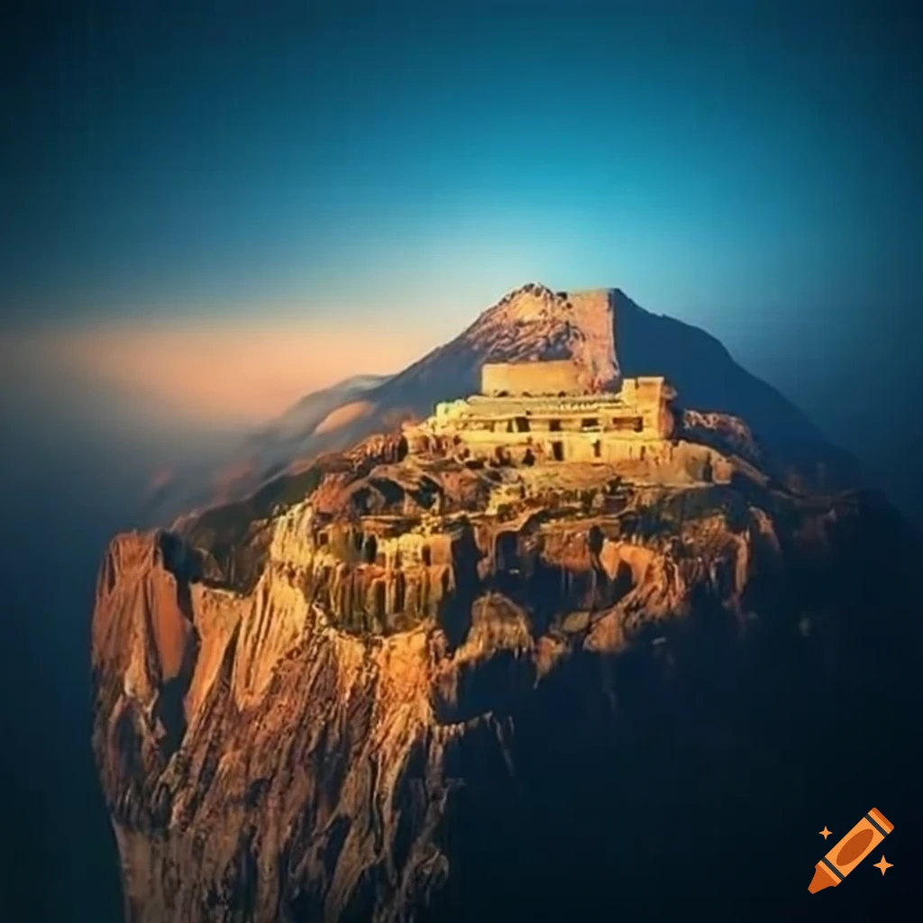 Scenic view of mount olympus on Craiyon