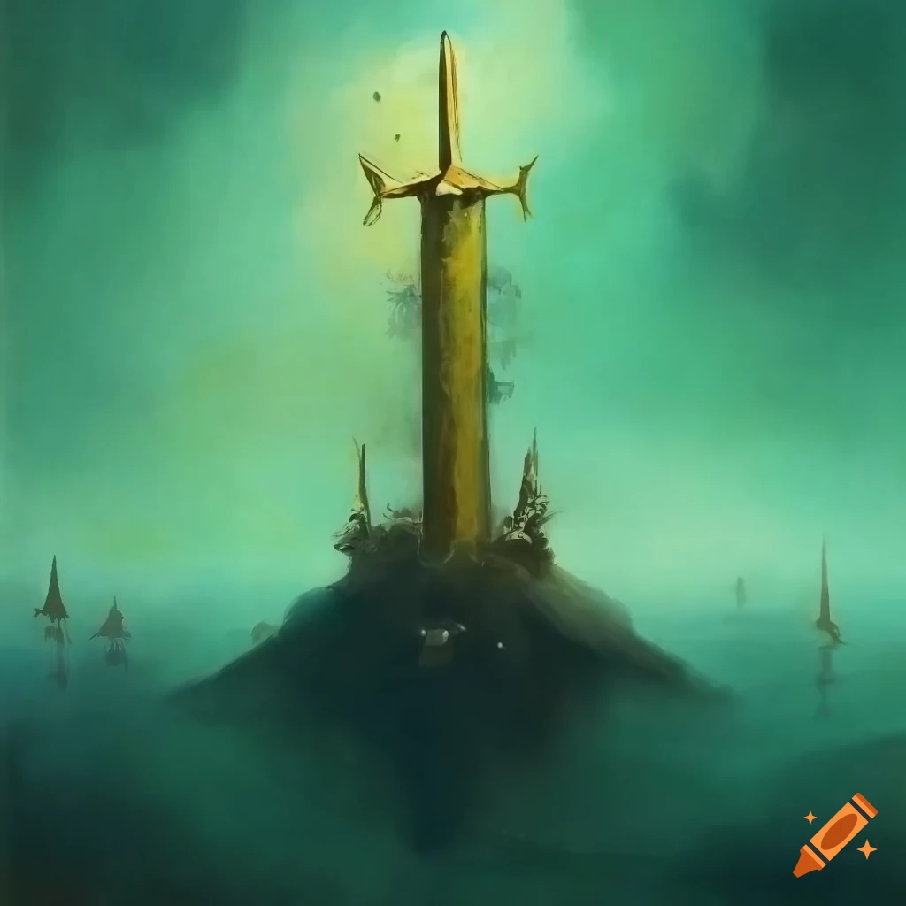 Temple of the mighty orca painted by beksinski on Craiyon