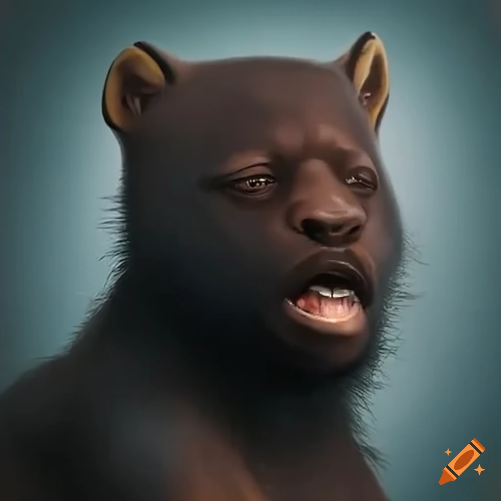 George floyd depicted as a mammal