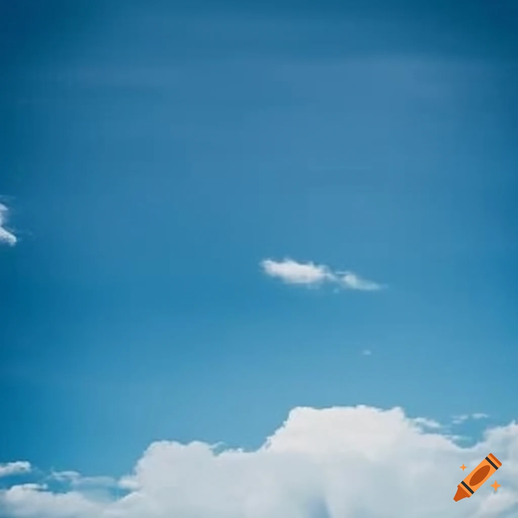 Blue skies with white clouds