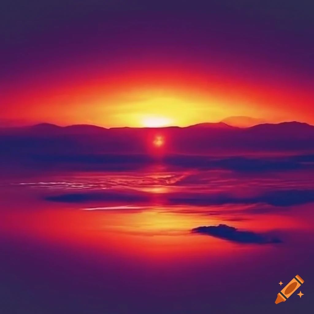 Stunning Negative Sunset Colors