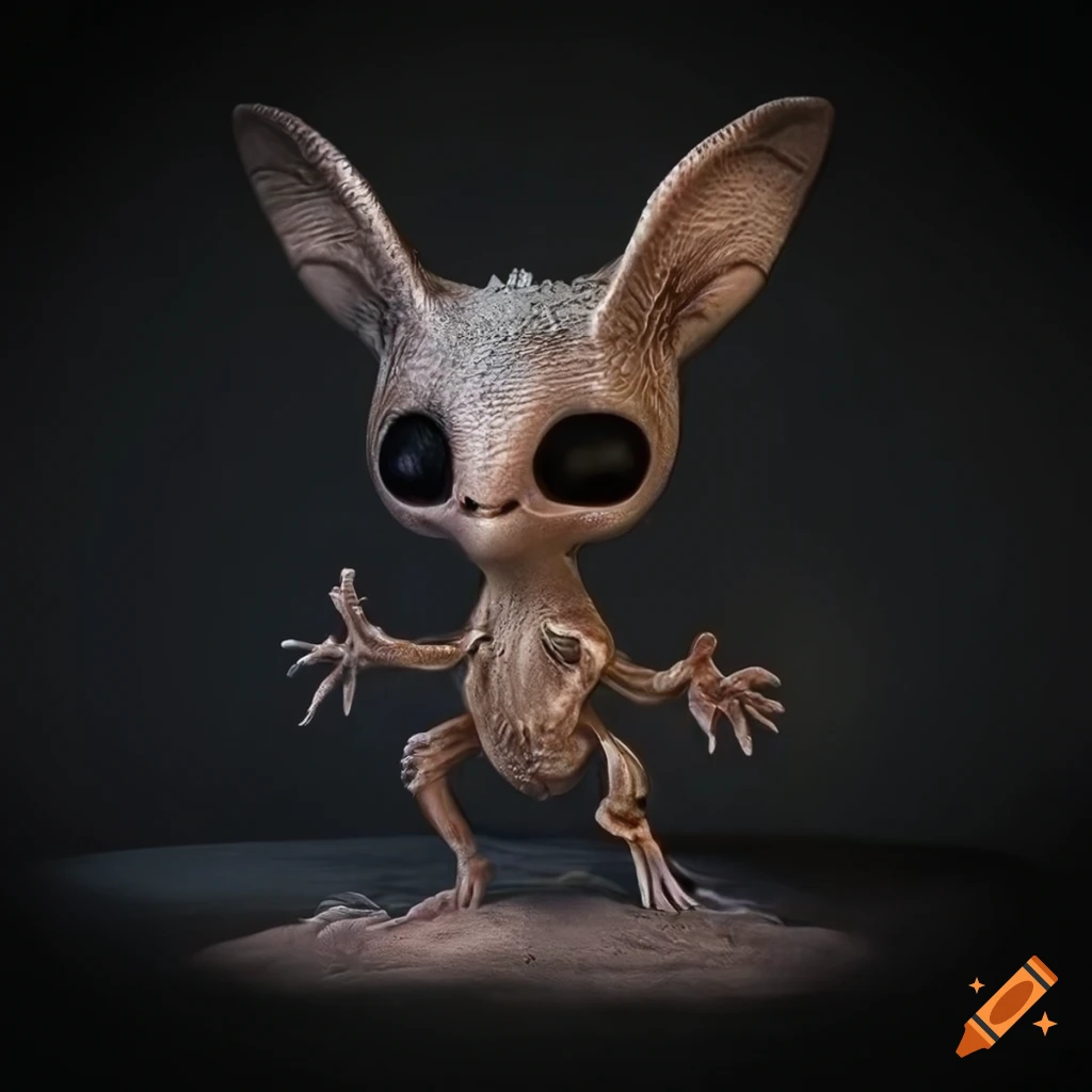 Highly detailed image of alien mice on Craiyon