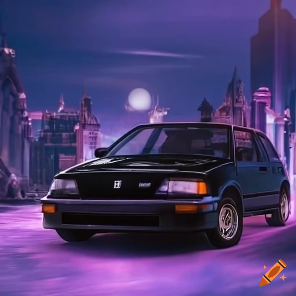 Vintage japanese anime style toyota camry advertisement on Craiyon