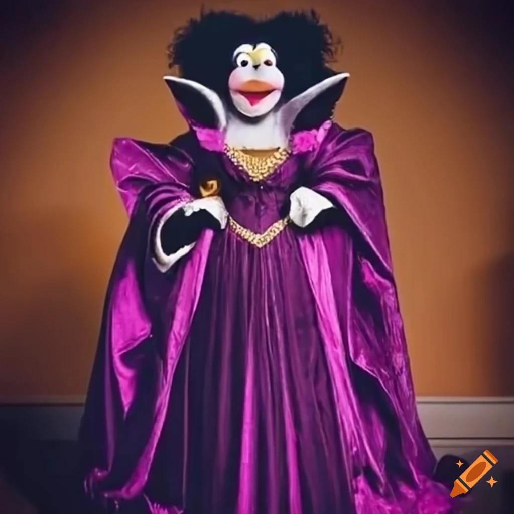 Image of an evil queen muppet on Craiyon