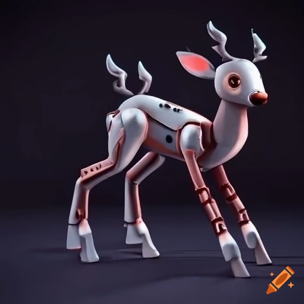 Cute mini robot deer