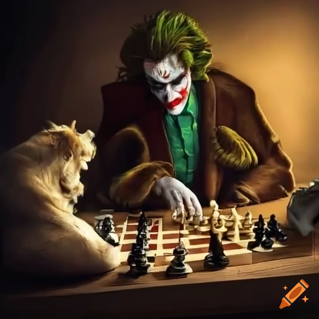 Male fashion designer playing chess on Craiyon