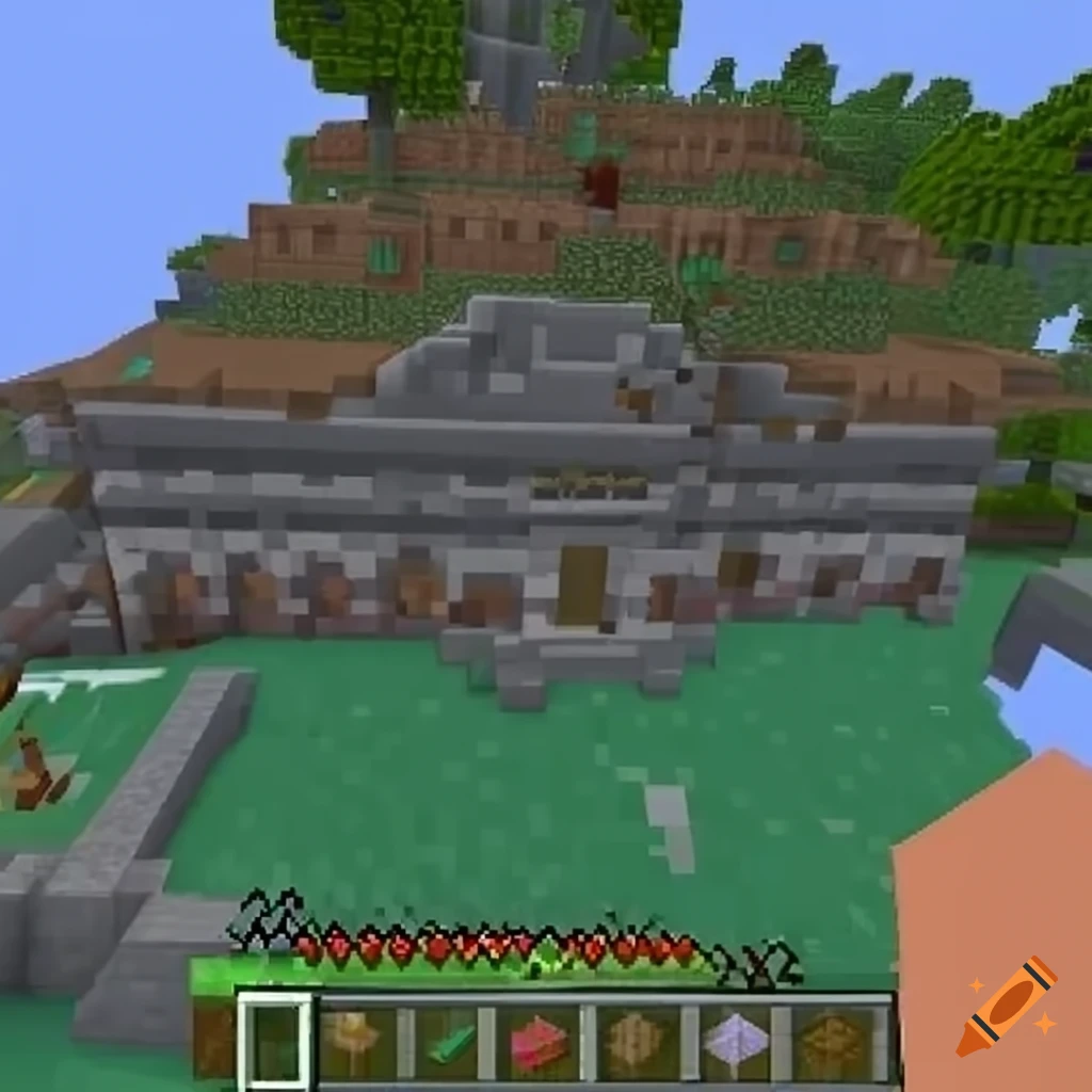 Minecraft location screenshot on Craiyon