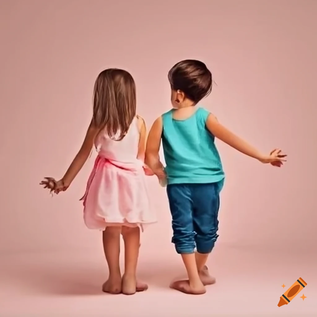 Siblings Holding Hands On Craiyon