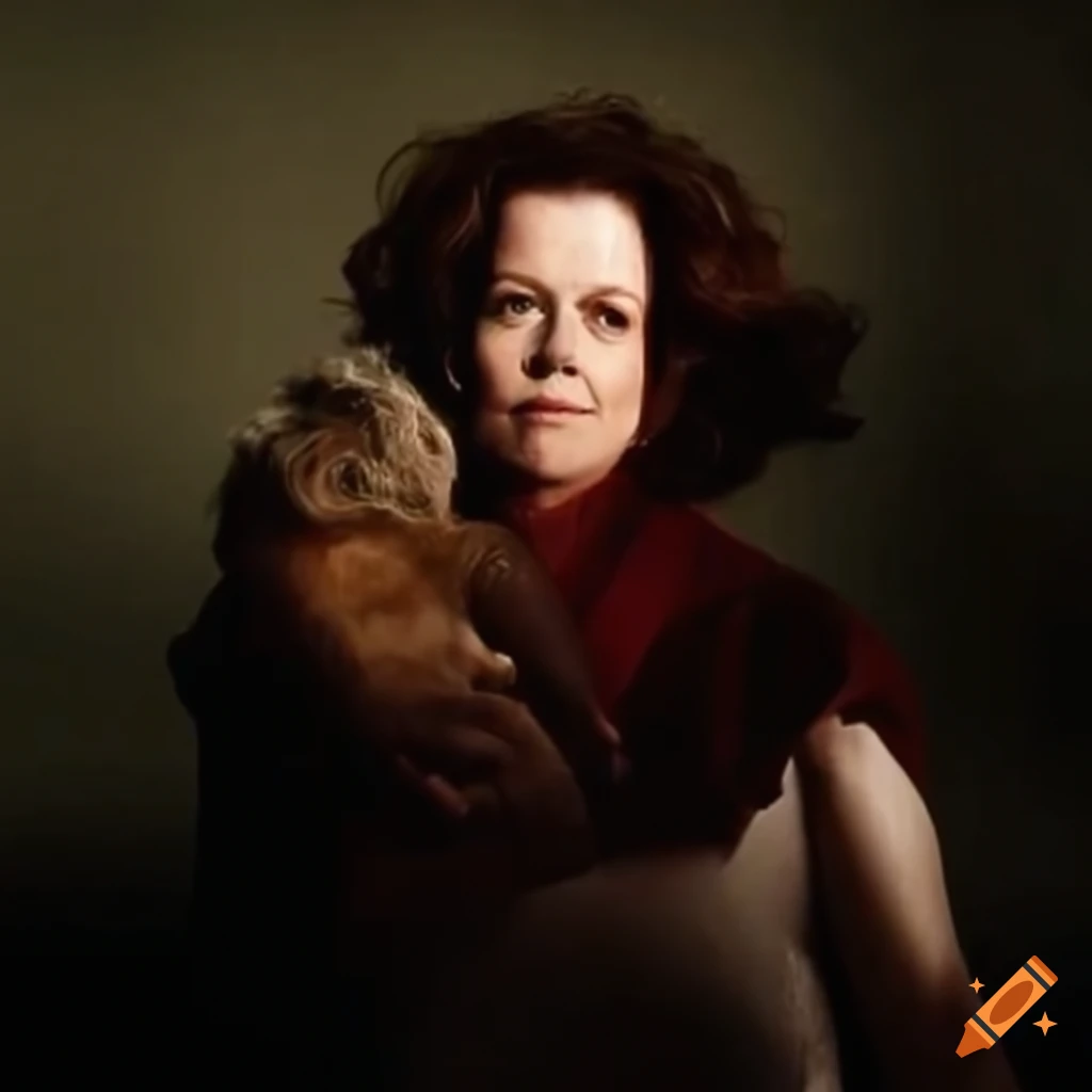 Sigourney Weaver and beaver hybrid on Craiyon