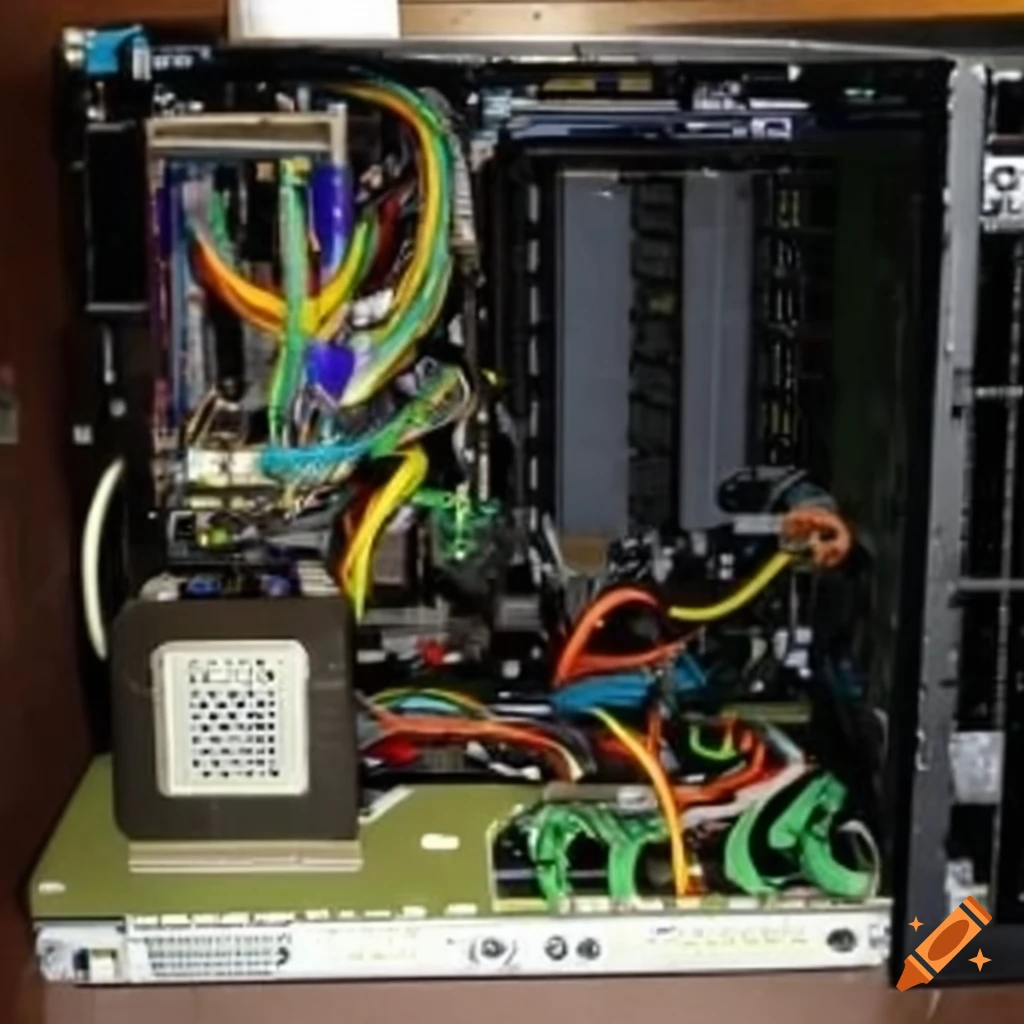 Illustration depicting horrible servers on Craiyon