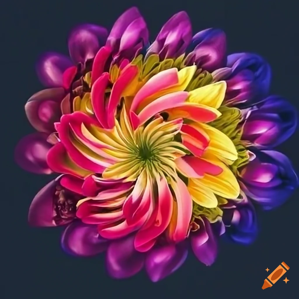 Vibrant colorful flowers