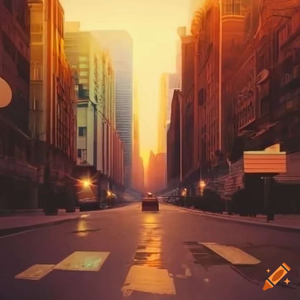 Street photography with cool tones and playful vibes on Craiyon