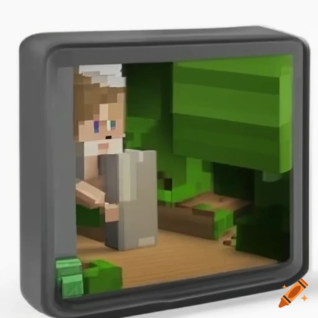 Screenshot of minecraft mobile lies on Craiyon