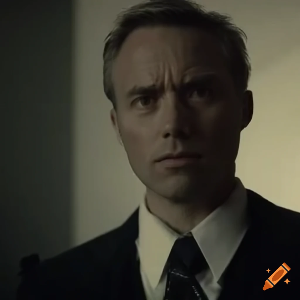 Back view of a detective with a gun in a david fincher movie on Craiyon