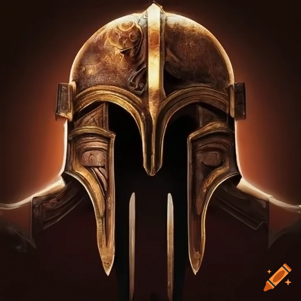 Modern artistic representation of a god's helmet