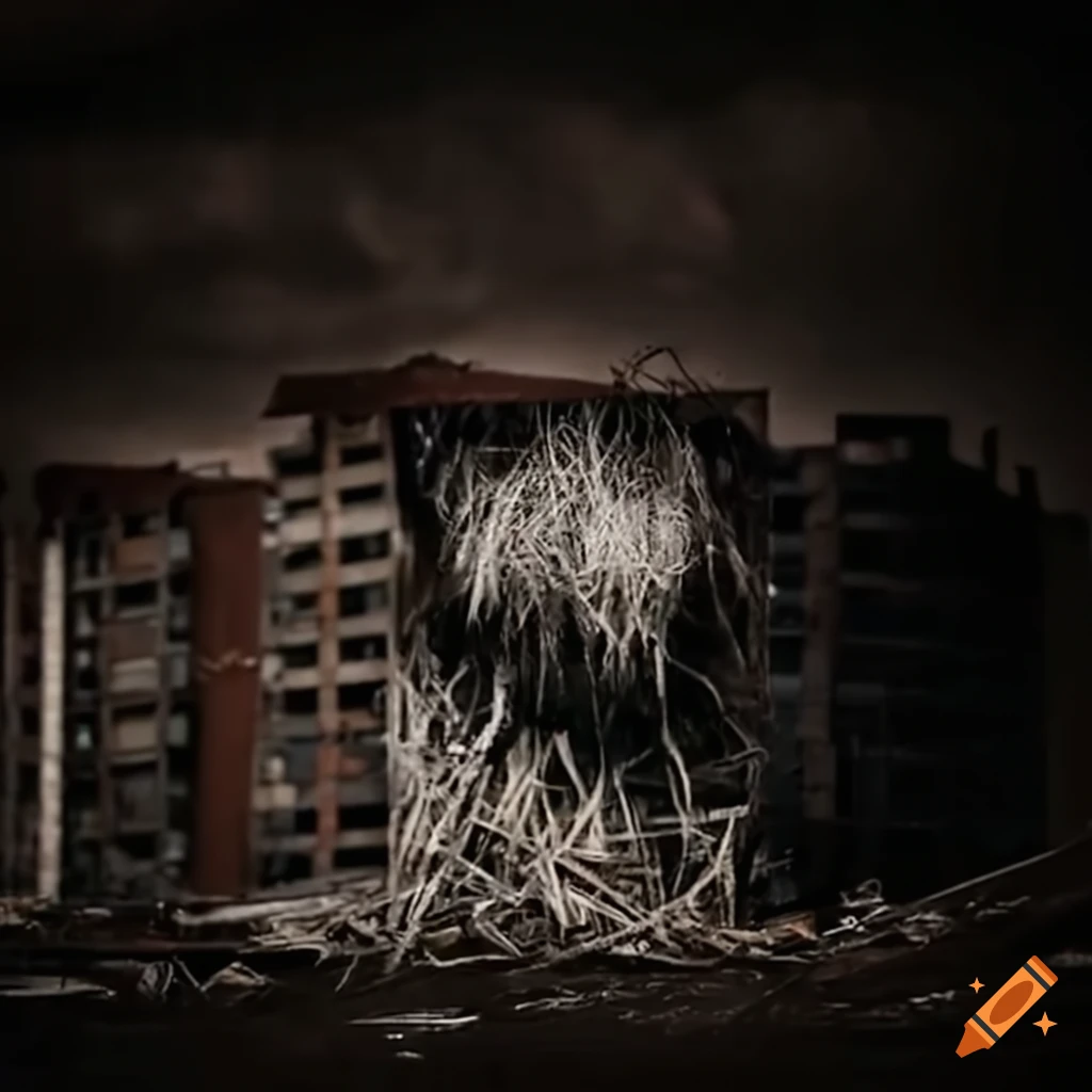 Flying heavy metal t-shirt in a suburban neighborhood