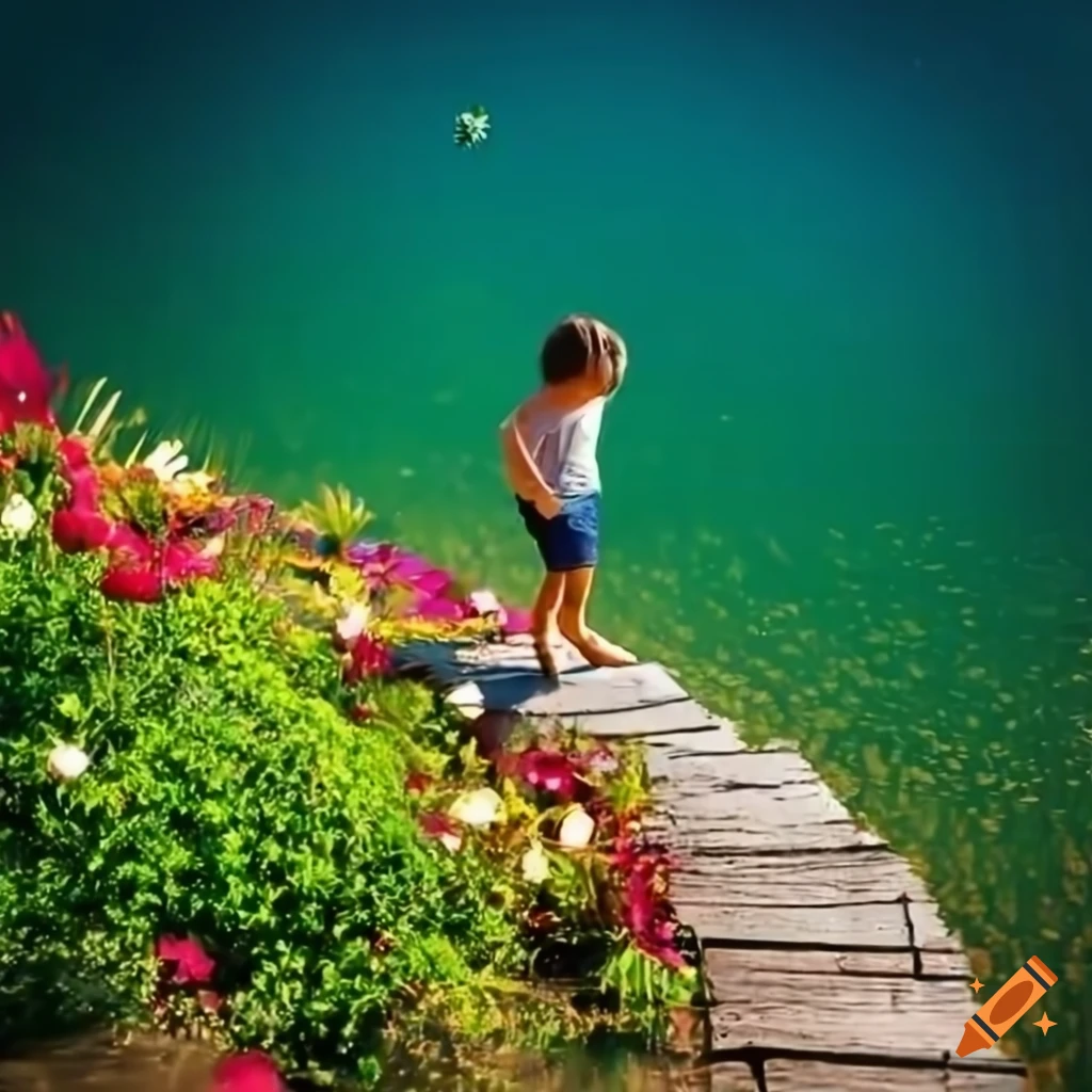 Vibrant garden filled with blooming flowers