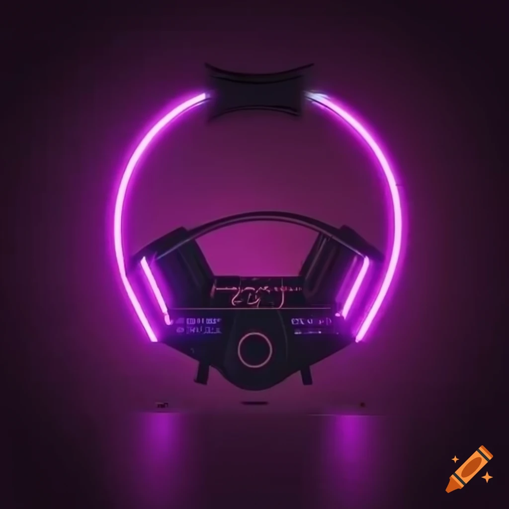 Neon DJ logo with stylistically incorporated 'DJB' on Craiyon