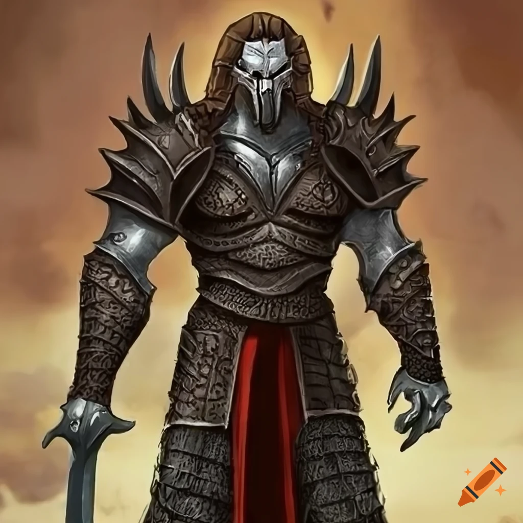 The dragon ranger in sturdy leather armor on Craiyon