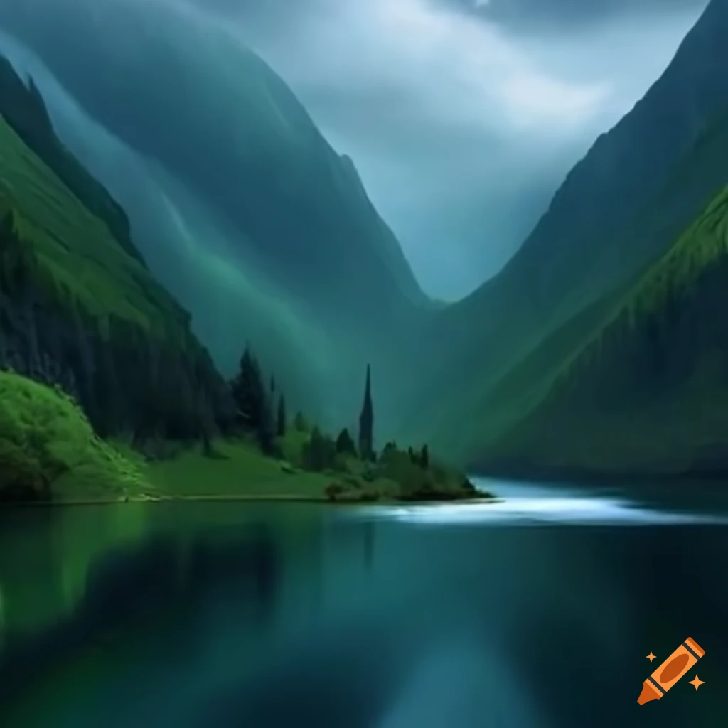 Mountains on Craiyon