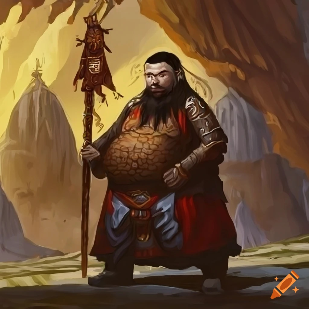 Fantasy artwork of an eastern asian dwarf male in ancient chinese ...