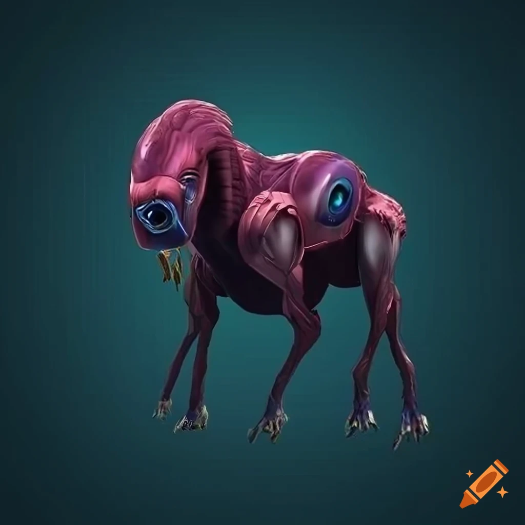 Reaper leviathan creature with legs on Craiyon