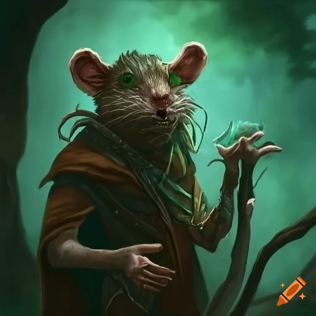 Dungeons and dragons rat character on Craiyon